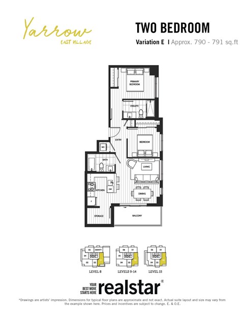 Yarrow And Aster East Village Apartments, 444 Kootenay Street/435 ...