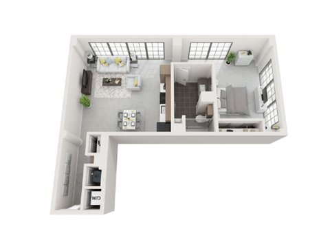 FLATS At Ponce City Market Apartments, 650 North Avenue NE, Atlanta, GA ...