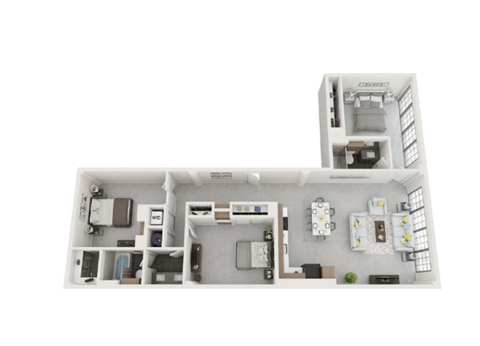 FLATS At Ponce City Market Apartments, 650 North Avenue NE, Atlanta, GA ...