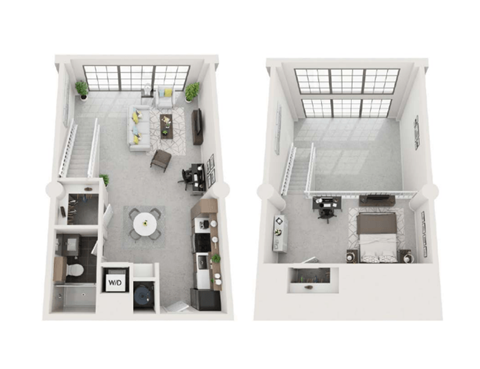 FLATS At Ponce City Market Apartments, 650 North Avenue NE, Atlanta, GA ...