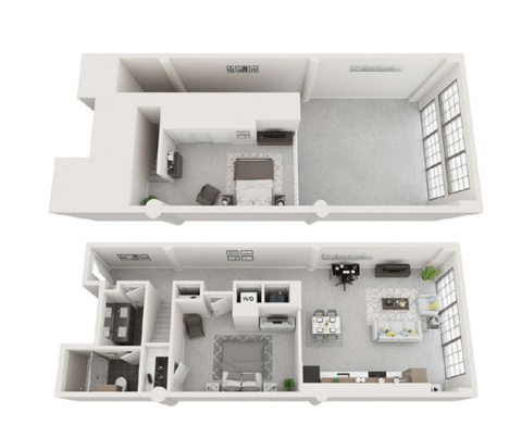 FLATS At Ponce City Market Apartments, 650 North Avenue NE, Atlanta, GA ...