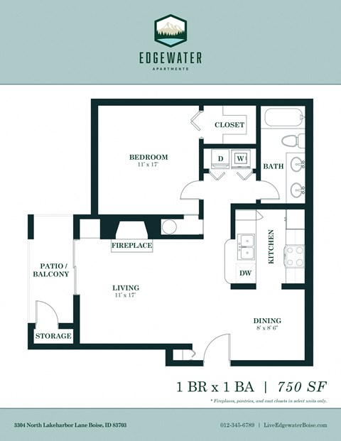 Edgewater Apartments Boise - OLD, 3304 North Lakeharbor Lane, Boise, ID ...