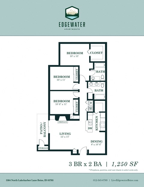 Edgewater Apartments Boise - OLD, 3304 North Lakeharbor Lane, Boise, ID ...