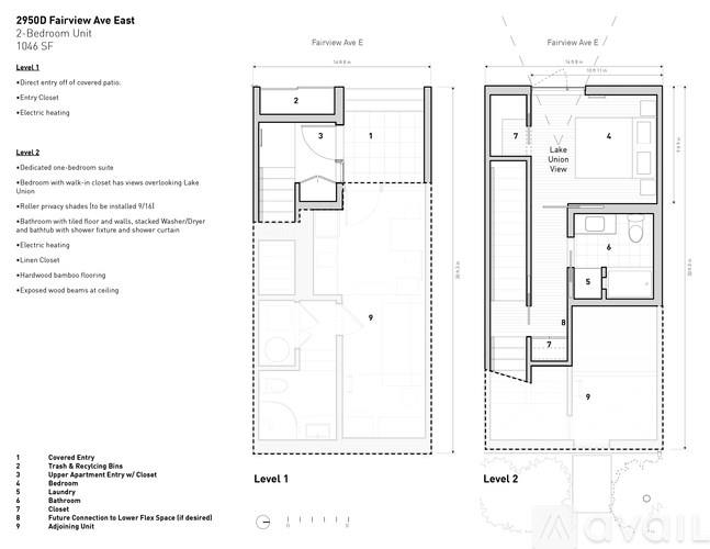 2950 Fairview Avenue East, Unit D Upper Floors - Seattle, WA