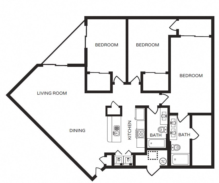 Floor Plans of Ten 01 in Tempe, AZ